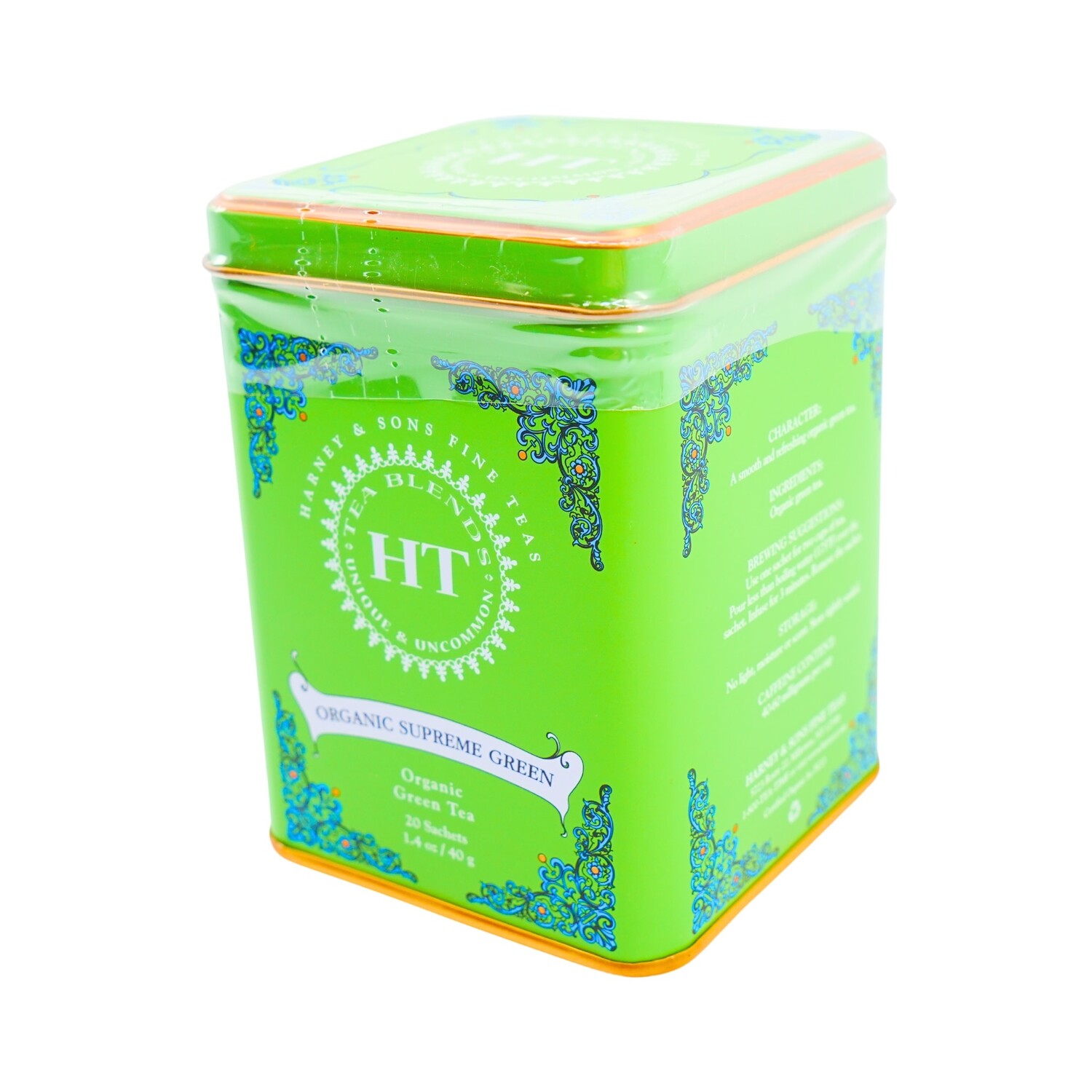 Harney & Sons Organic Plain Green Tea 20 Ct Tin - Peters Gourmet Market