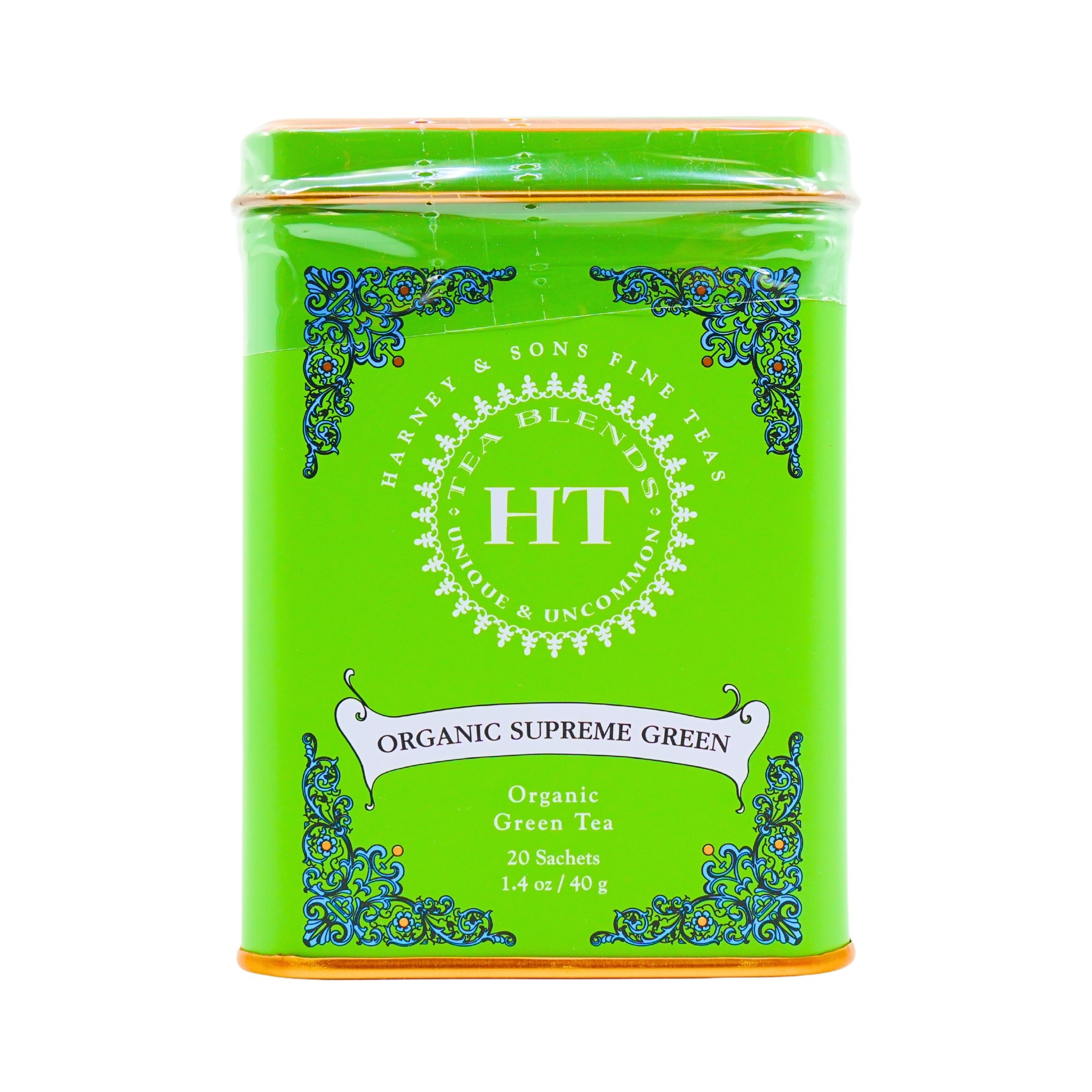 Harney & Sons Organic Plain Green Tea 20 Ct Tin - Peters Gourmet Market