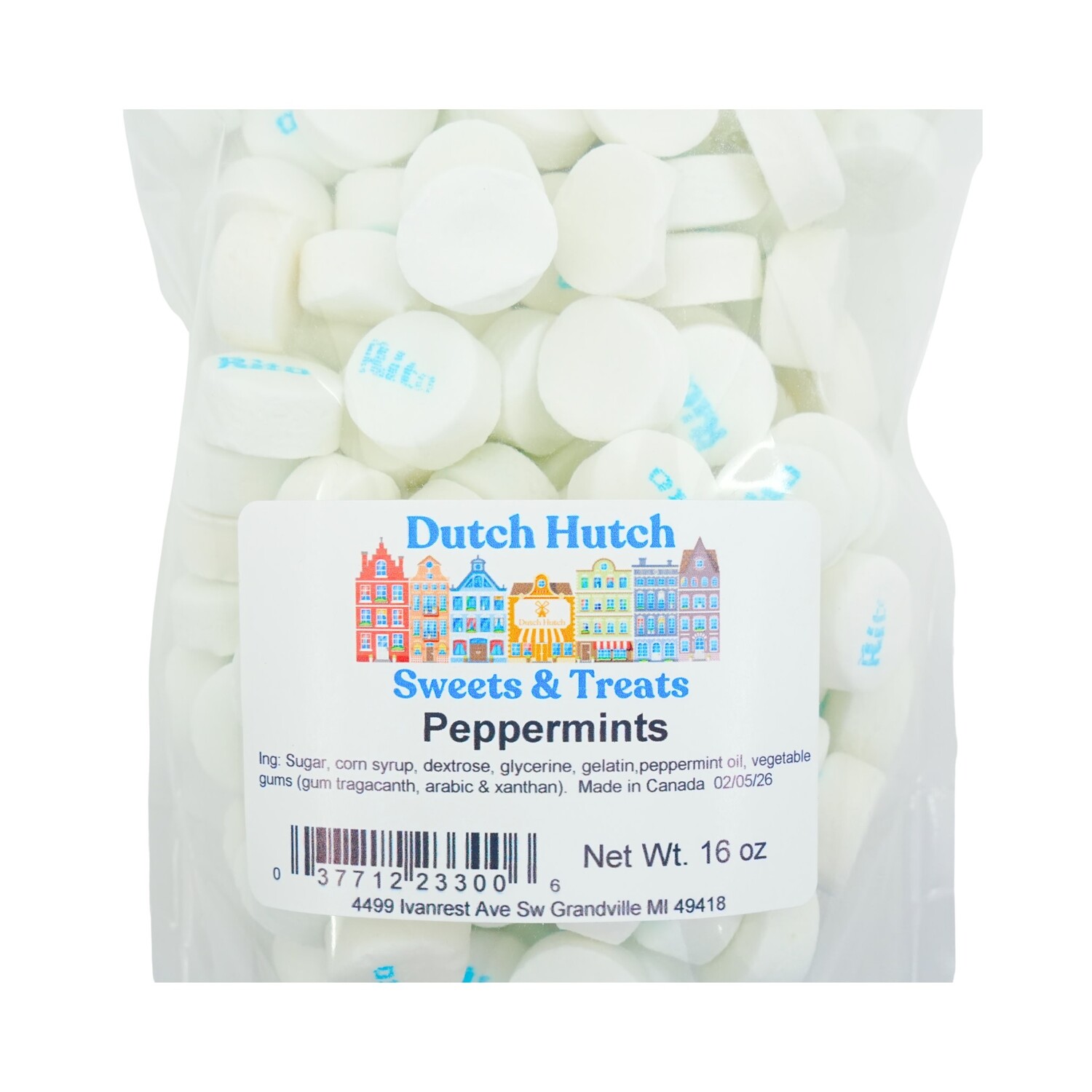 Dutch Hutch Canada Rito White peppermints 1 lb Bag - Peters Gourmet Market