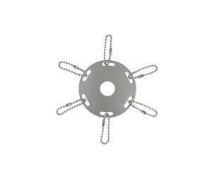 Metal Award Ribbon Pole Ring - Silver - Kengla Flag Co