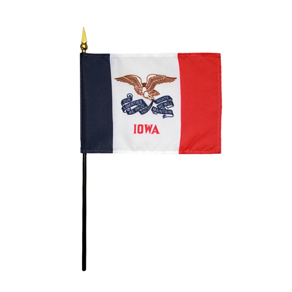 Iowa Stick Flag - Kengla Flag Co