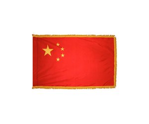 China Flag - Indoor & Parade with Polesleeve & Fringe - Kengla Flag Co