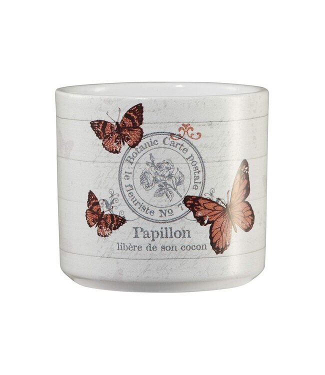 Sk Cache-pot Vintage papillon - Signé Garneau