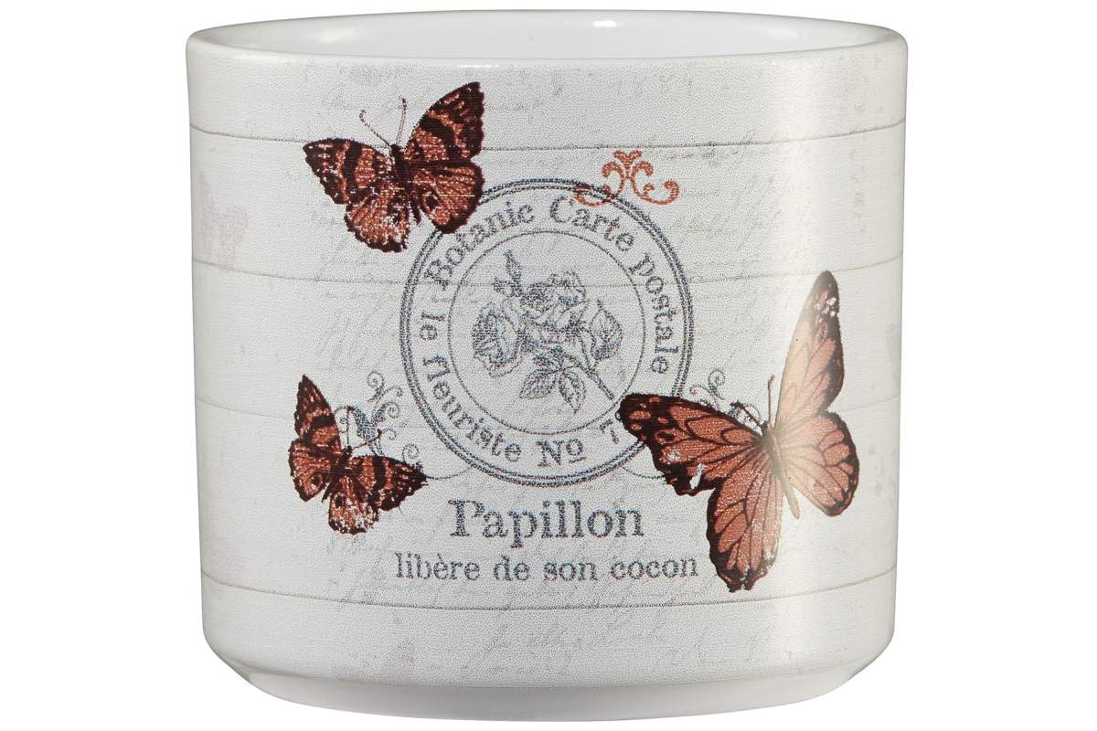 Sk Cache-pot Vintage papillon - Signé Garneau