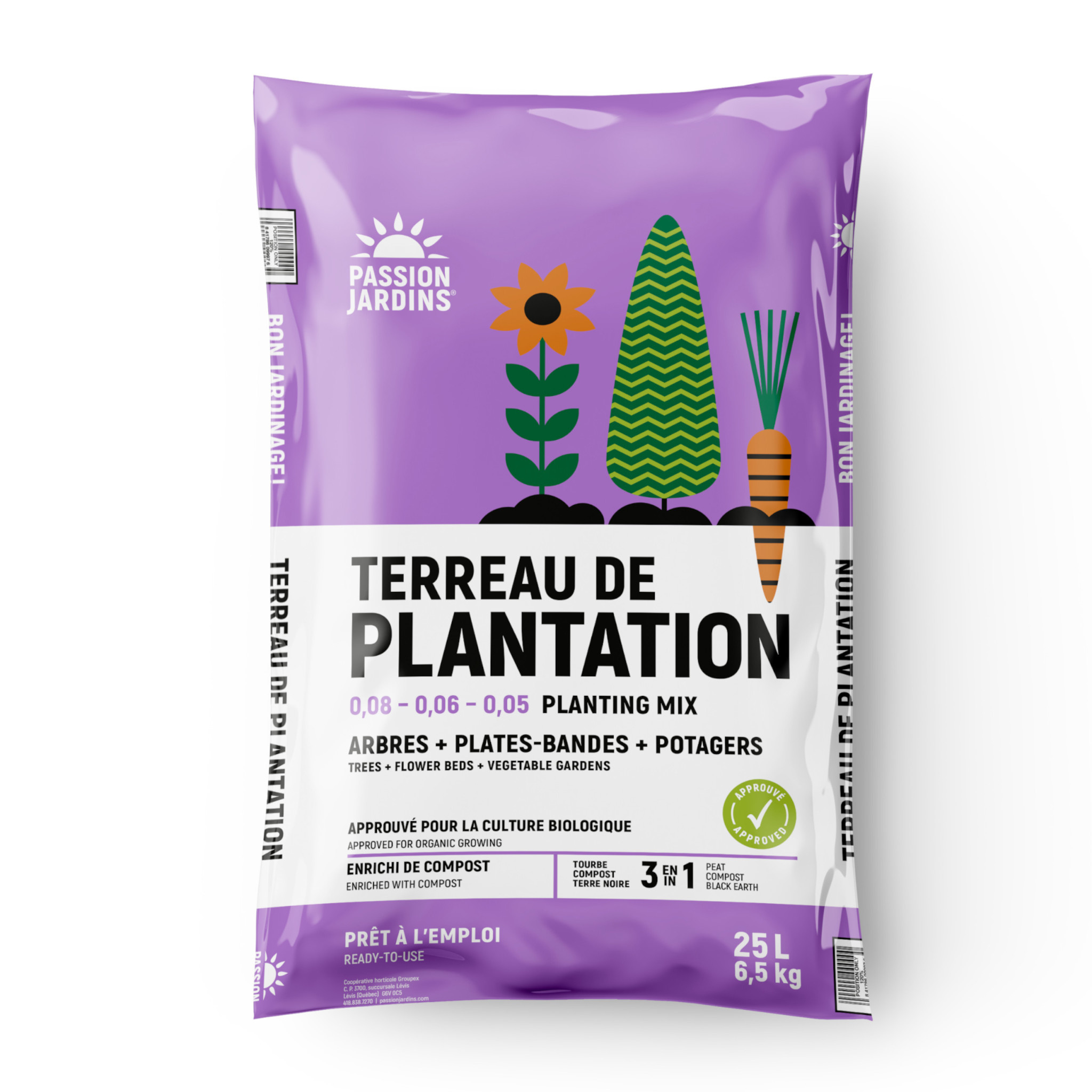 Terreau de plantation Bio | Passion Jardins - Signé Garneau - Signé Garneau