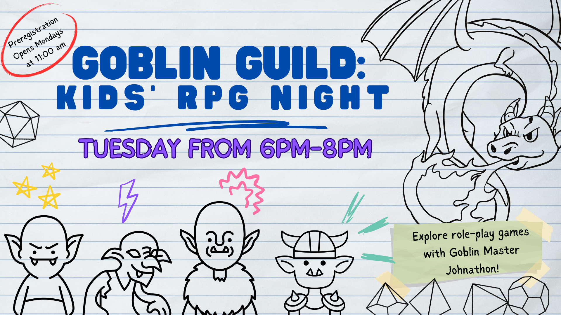 Goblin Guild: Kid's D&D - Cape Fear Games