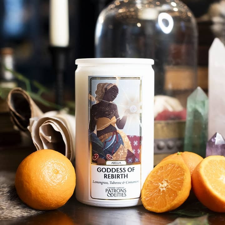 16 oz. Cantrip Candle - Abella, Goddess of Rebirth - Cape Fear Games