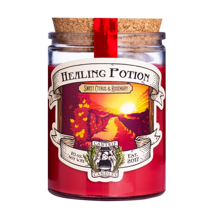 10 oz. Cantrip Candle - Healing Potion - Cape Fear Games