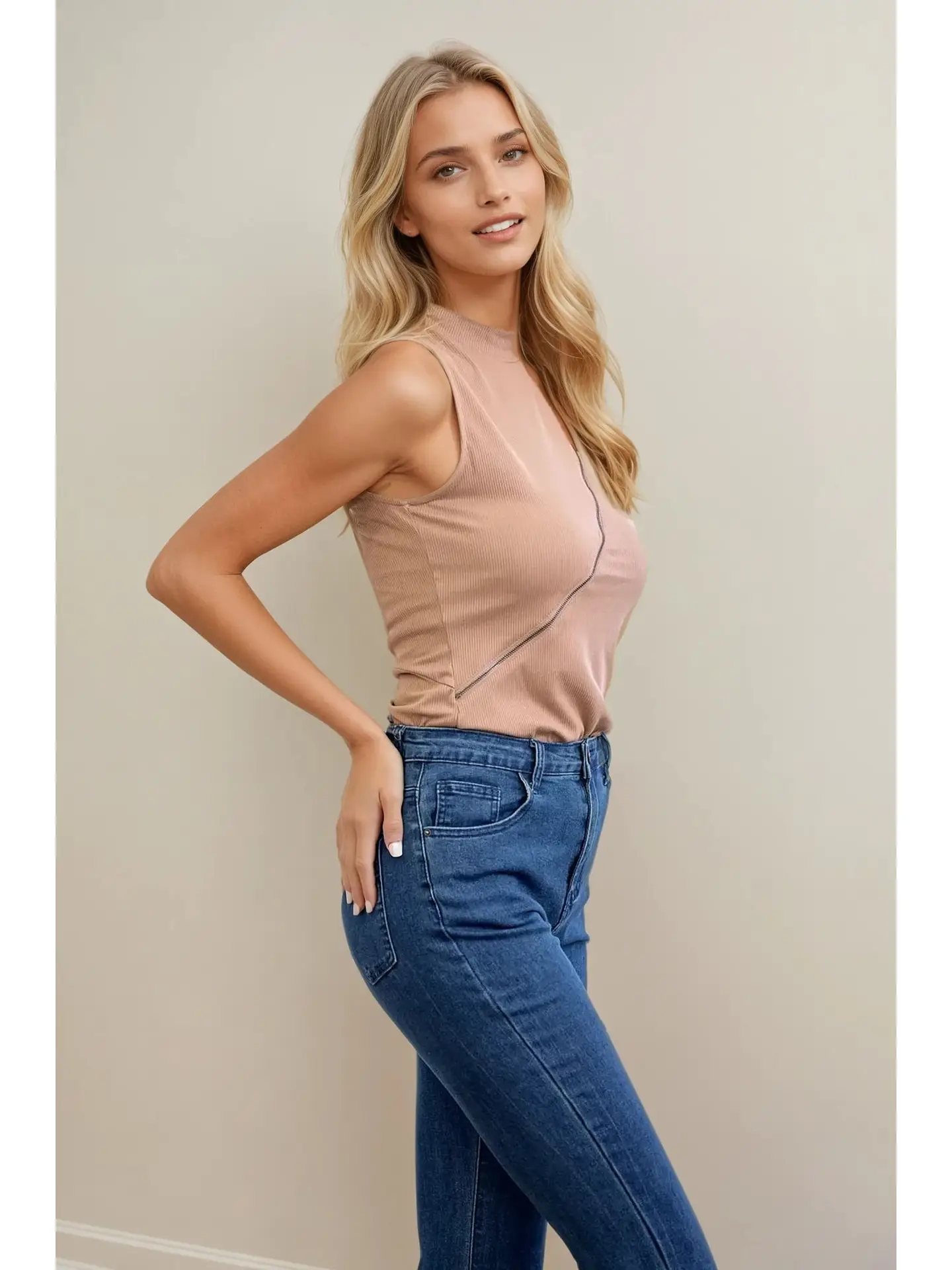 Doe & Rae Coco 'Zipping On By' Tank - Bellē Up Boutique