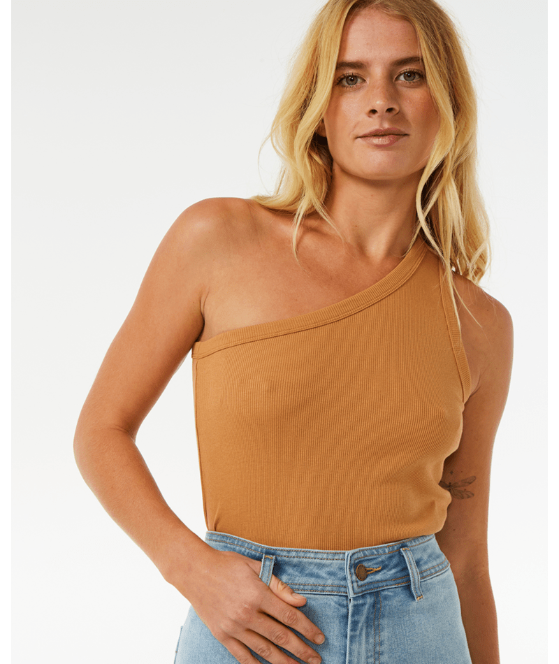 ASYMMETRICAL RIBBED TANK - Attridge Ski & Board