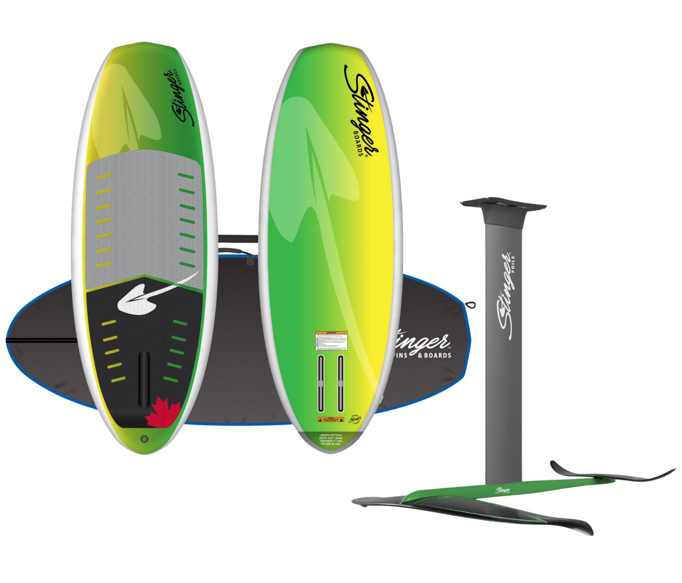 Devil-Ray Foil Package with ABS Board - Attridge Ski & Board