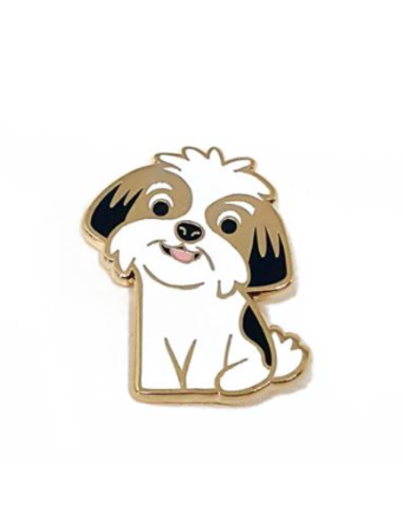Shih Tzu Enamel Pin - Budd + Finn
