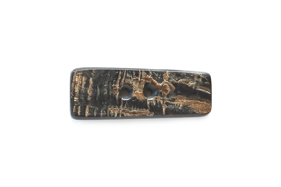 Brown Rough Horn Toggle Rectangle - Art of Yarn