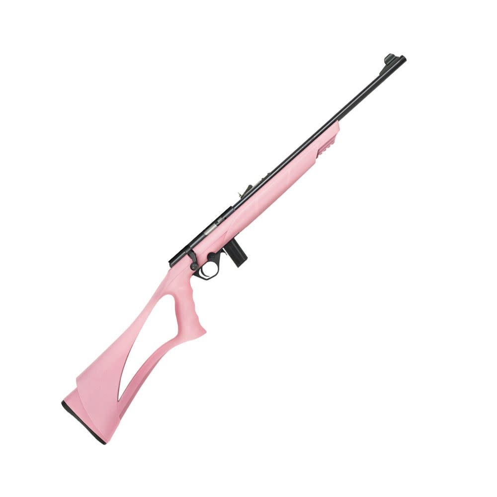 Mossberg 38219 802 Plinkster Bolt Rifle 22 LR, RH, 18 in, Blued, Pink ...
