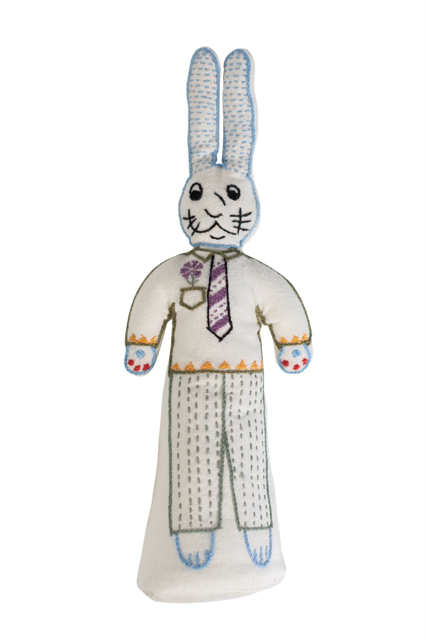 Bunny Boy - Stuffed Cotton Doll Cream/Multi Color - ECHO Book and Gift ...