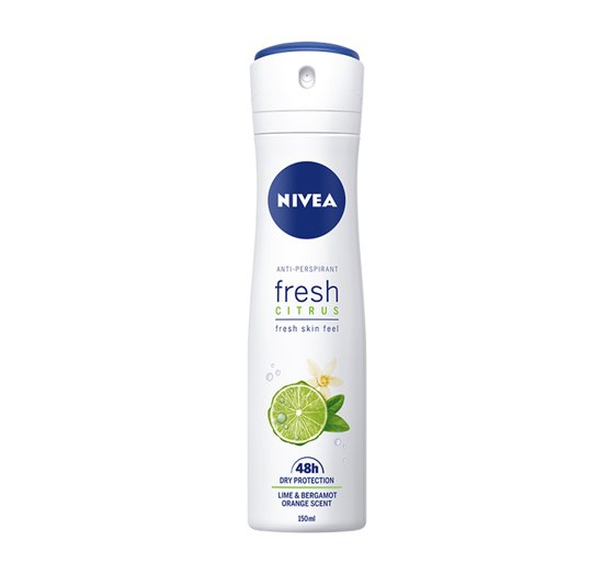 NIVEA Fresh Citrus 48H Dry Protection Antiperspirant For Women 150 ml ...