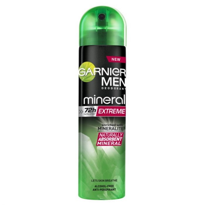 GARNIER MEN Mineral 72h Antiperspirant Spray 150 ml - www.mypewex.com