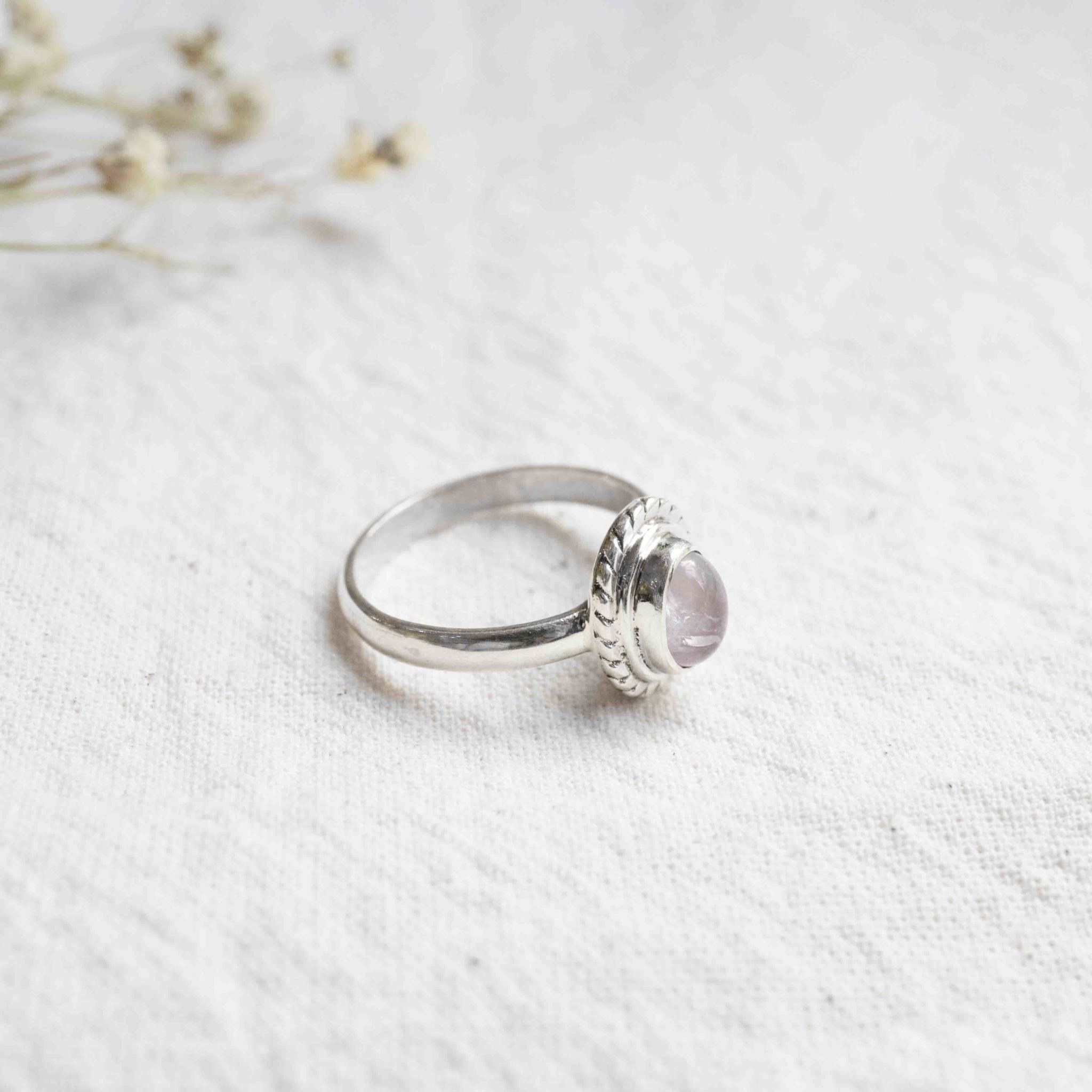 Bague Quartz rose - Arlo - Pierres D'Ailleurs