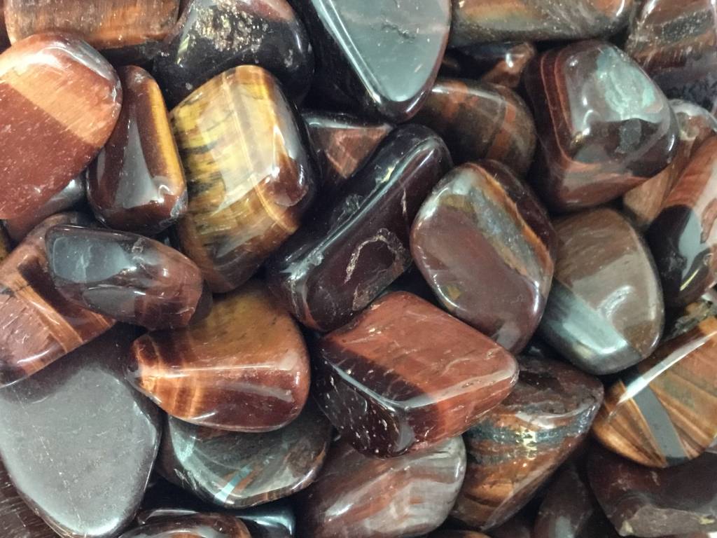 Cherry (Red) Tiger -eye tumbled stone - Soul Star Metaphysics