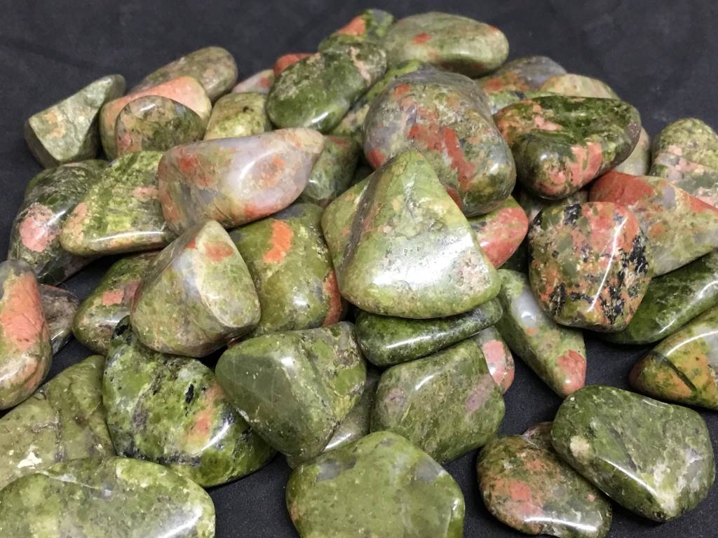 Unakite Jasper Tumbled Stone Soul Star Metaphysics