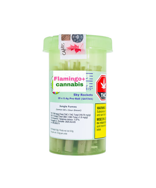 Space Race Sky Rocket Sativa Pre-Rolls 20X0.4G - Flamingo Plus Cannabis