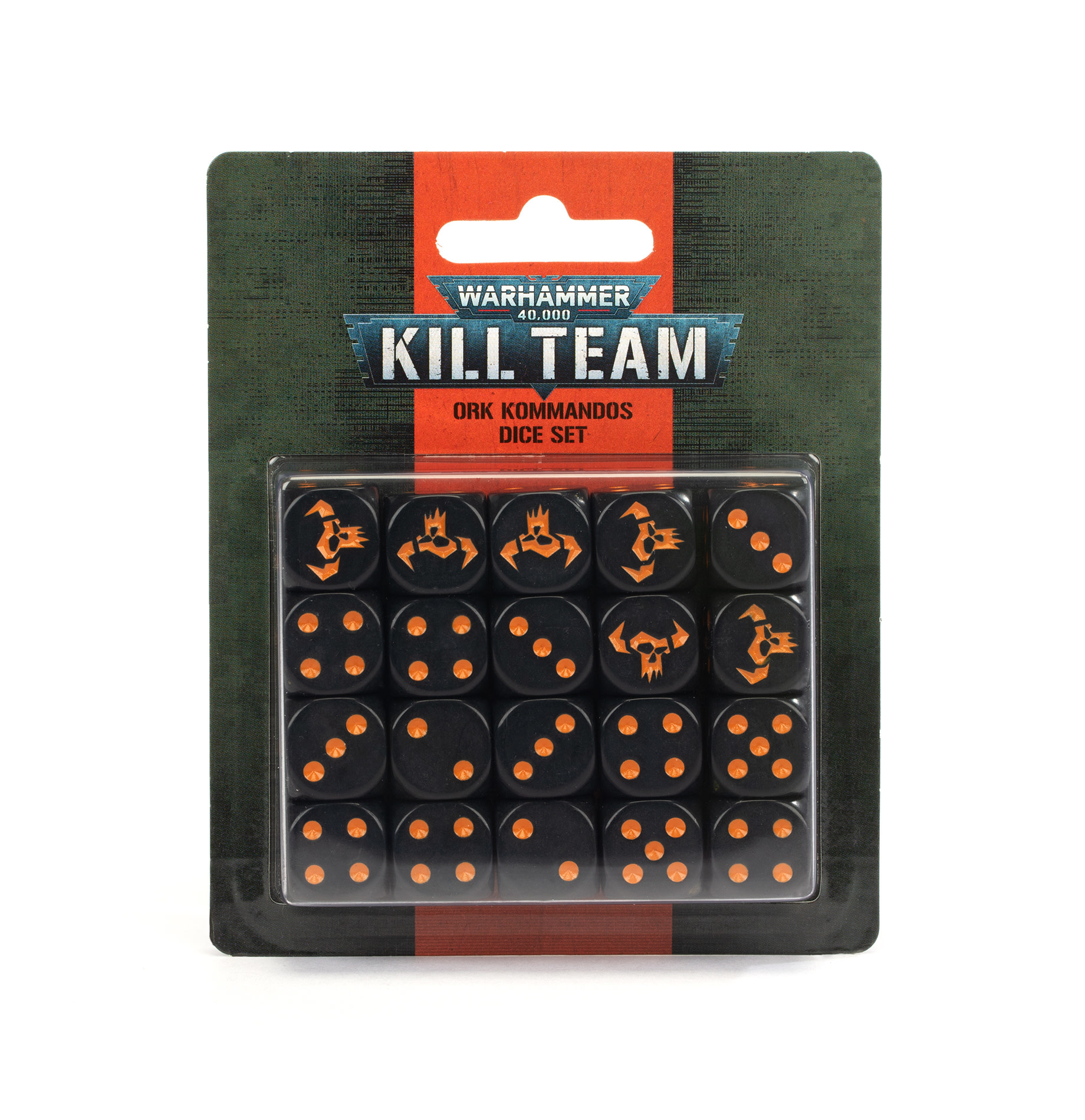 Games Workshop Warhammer 40k: Kill Team - Ork Kommandos Dice Set - Fair ...