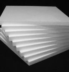 Styrofoam (12X12") Square White 3/4 Inch - Samaroo's Limited