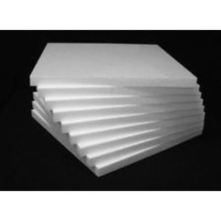 Styrofoam (12X12") Square White 1/2 Inch - Samaroo's Limited