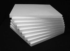 Styrofoam (12X12") Square White 1/2 Inch - Samaroo's Limited