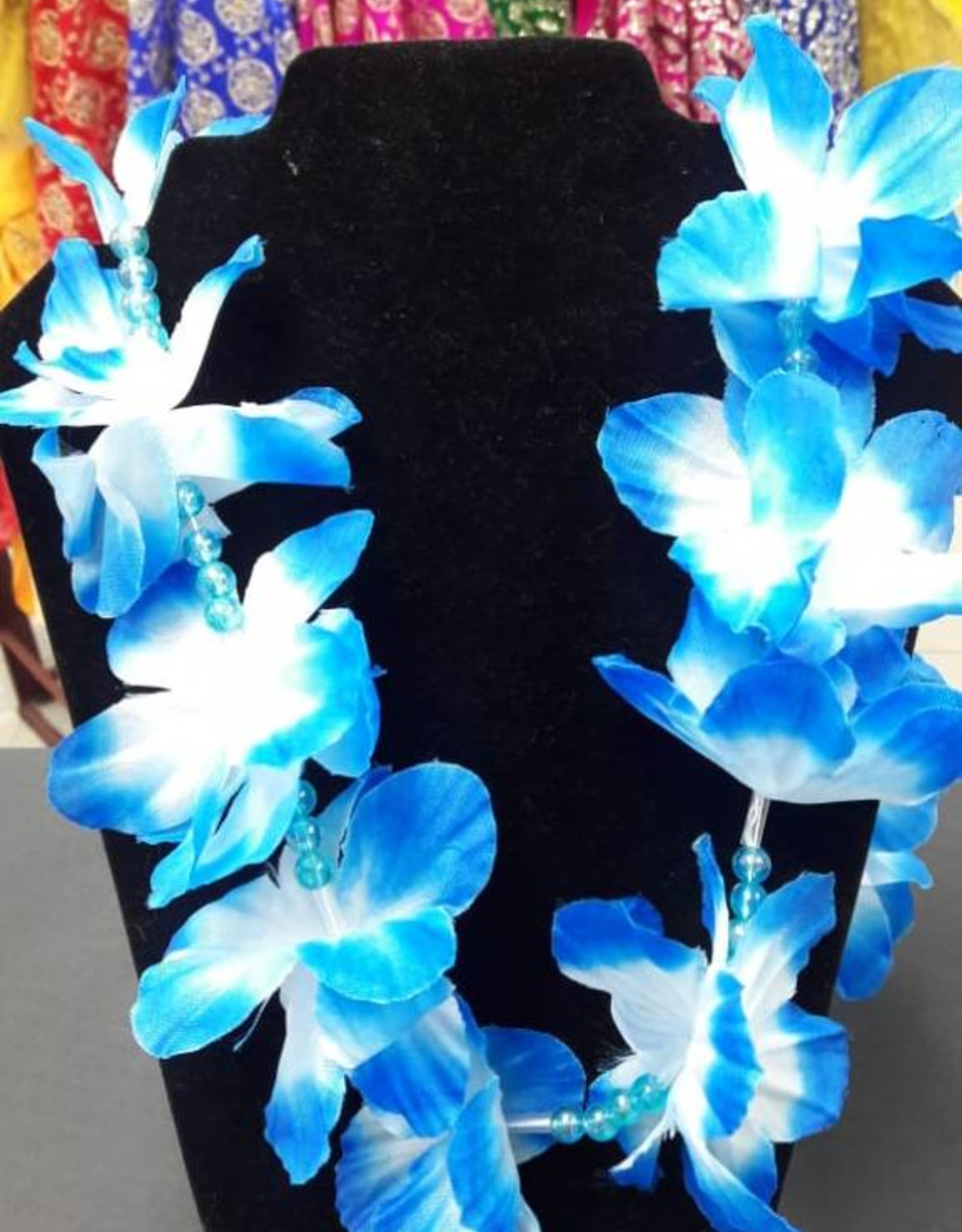 Luau Flower Lei - Assorted Two Colour with Beads - Samaroo's Limited