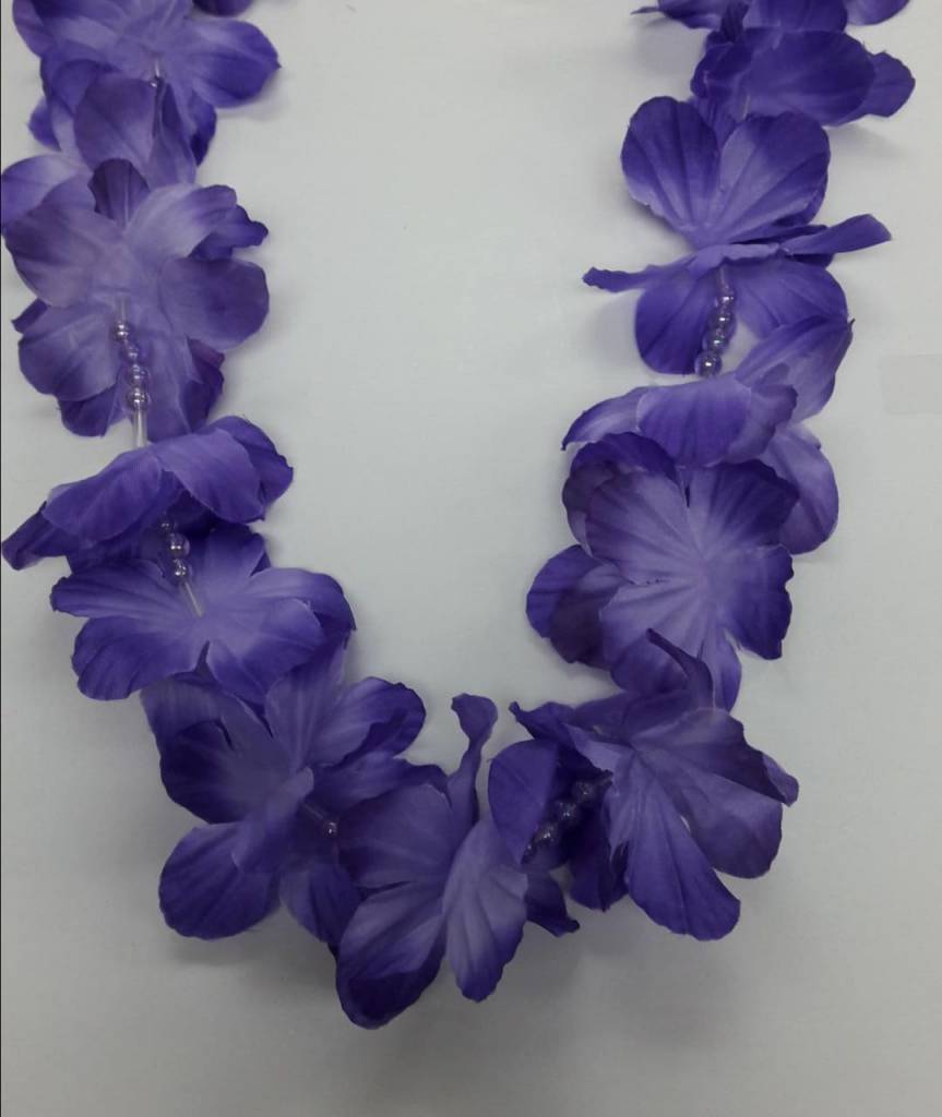 Luau Flower Lei - Assorted Two Colour with Beads - Samaroo's Limited