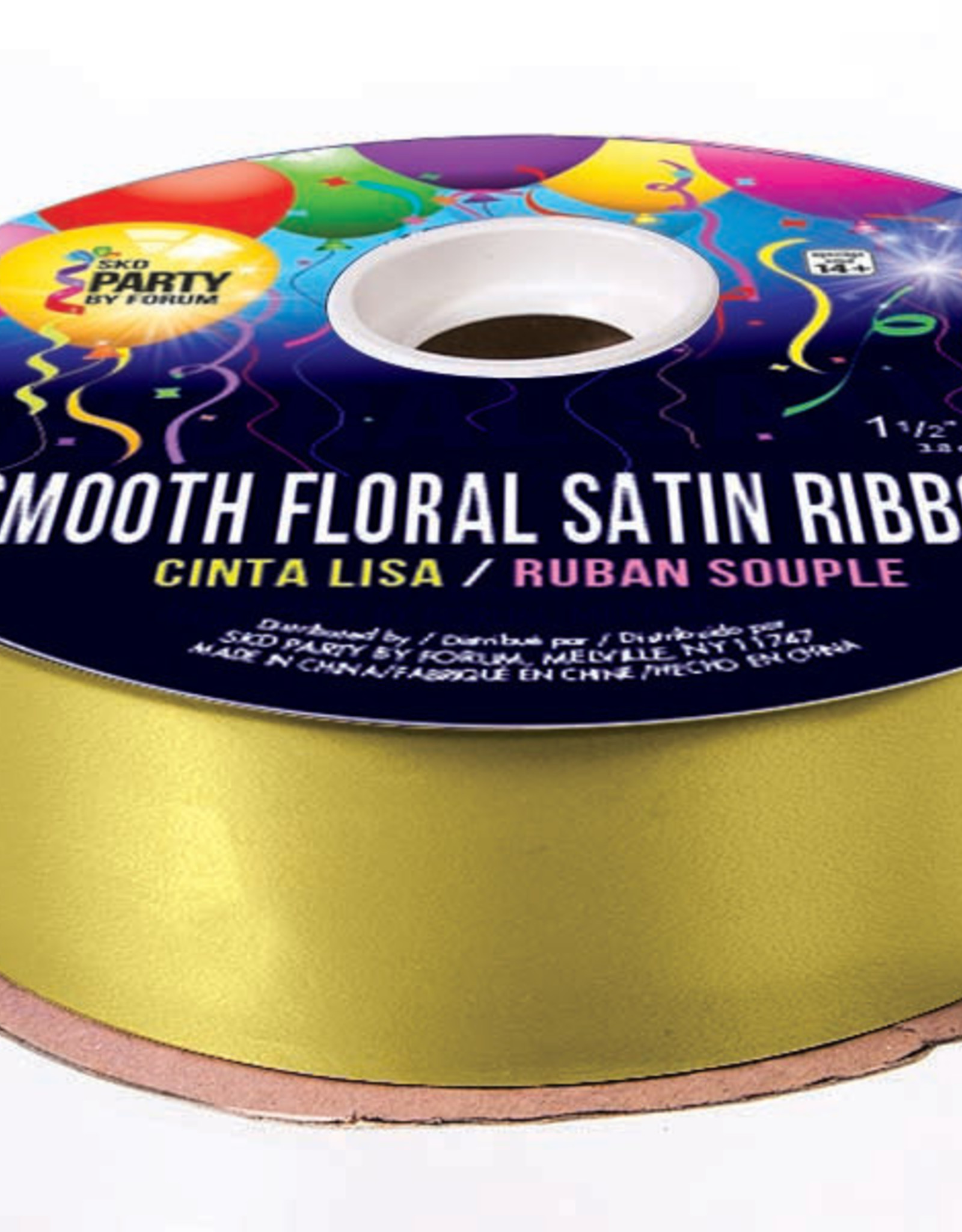 Smooth Floral Satin Ribbon 1 1/2 inches - Samaroo's Limited
