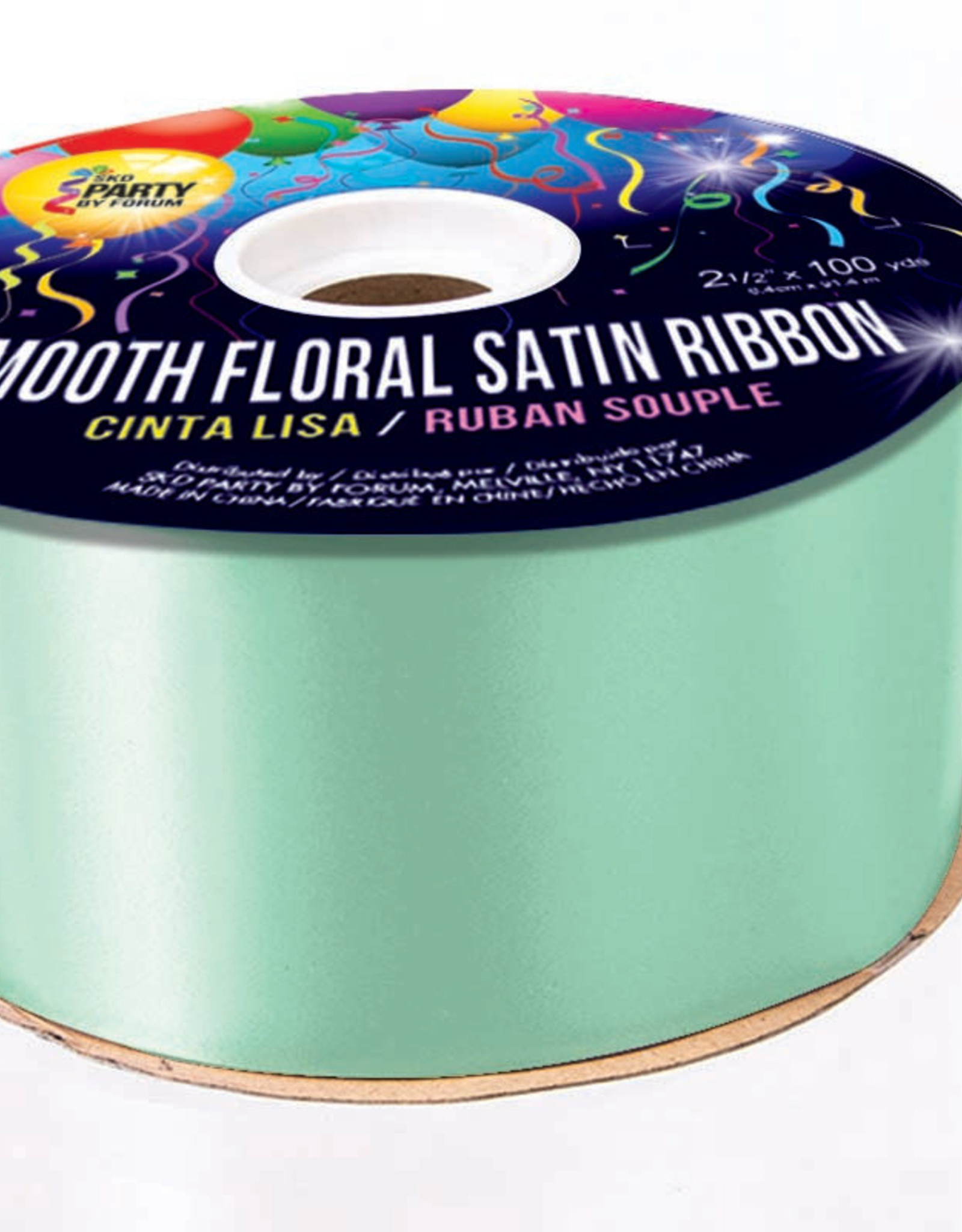 Smooth Floral Satin Ribbon 2 1/2 Inches - Samaroo's Limited