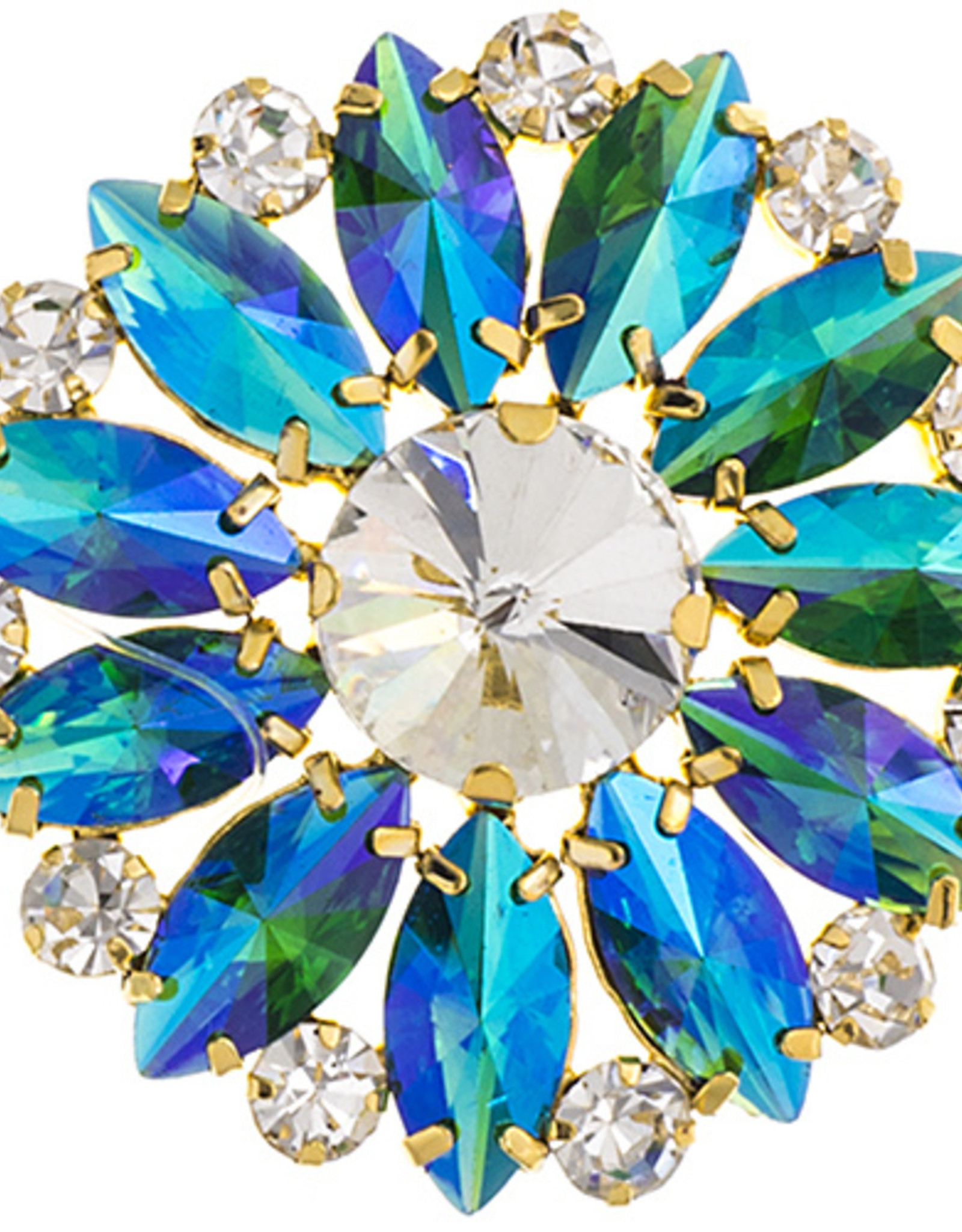 Crystal Motifs Embellishments 4.5cm Round - Samaroo's Limited