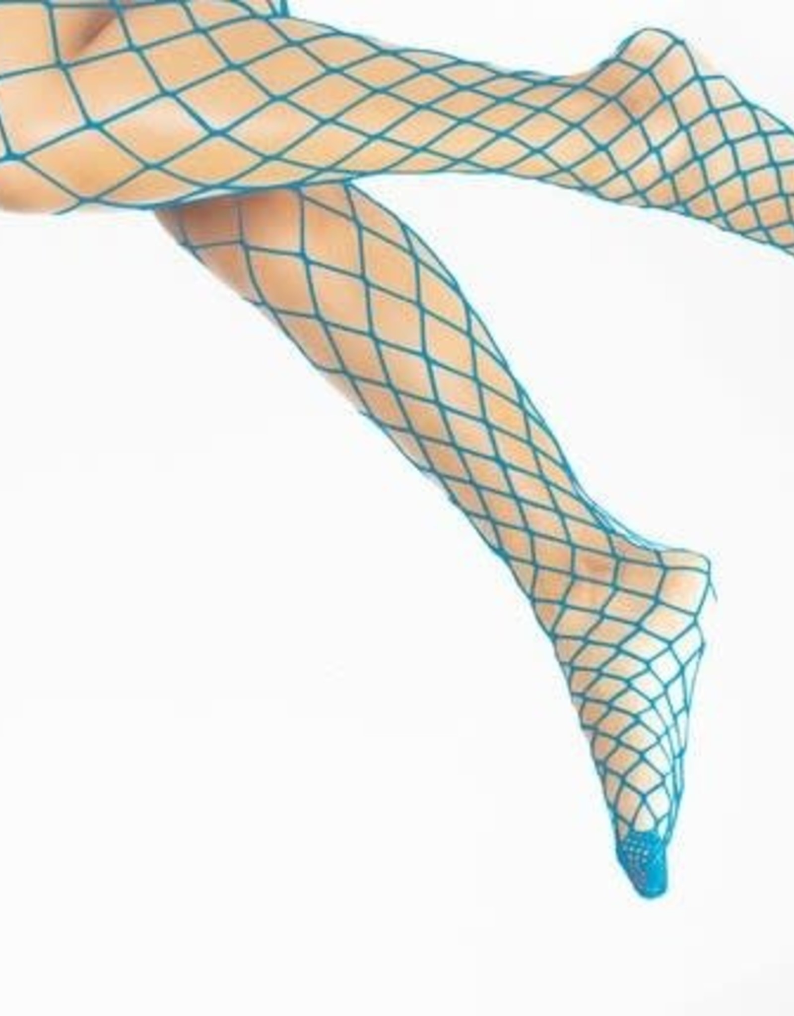 Fishnet Seamless Stocking Turquoise - Samaroo's Limited