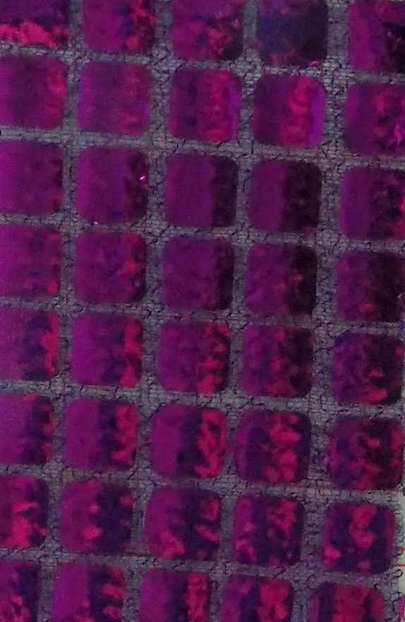 Square Sequins Lame 45 Inches - Purple - Samaroo's Limited
