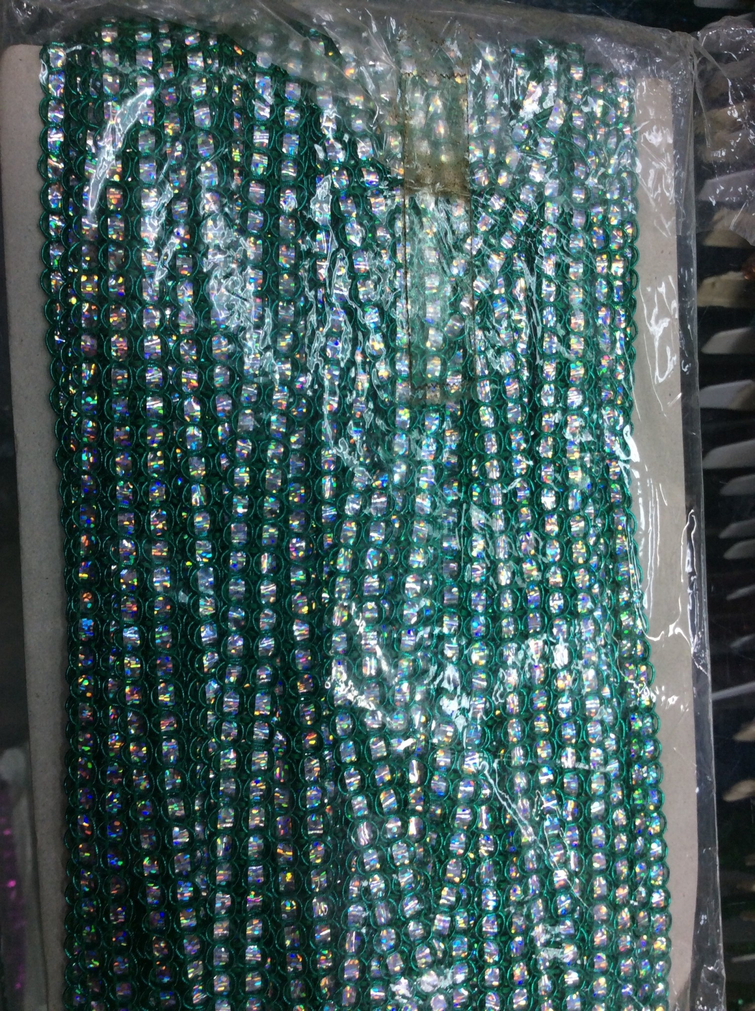 Lazer Fancy Box Braid Green and Silver 12743 - Samaroo's Limited