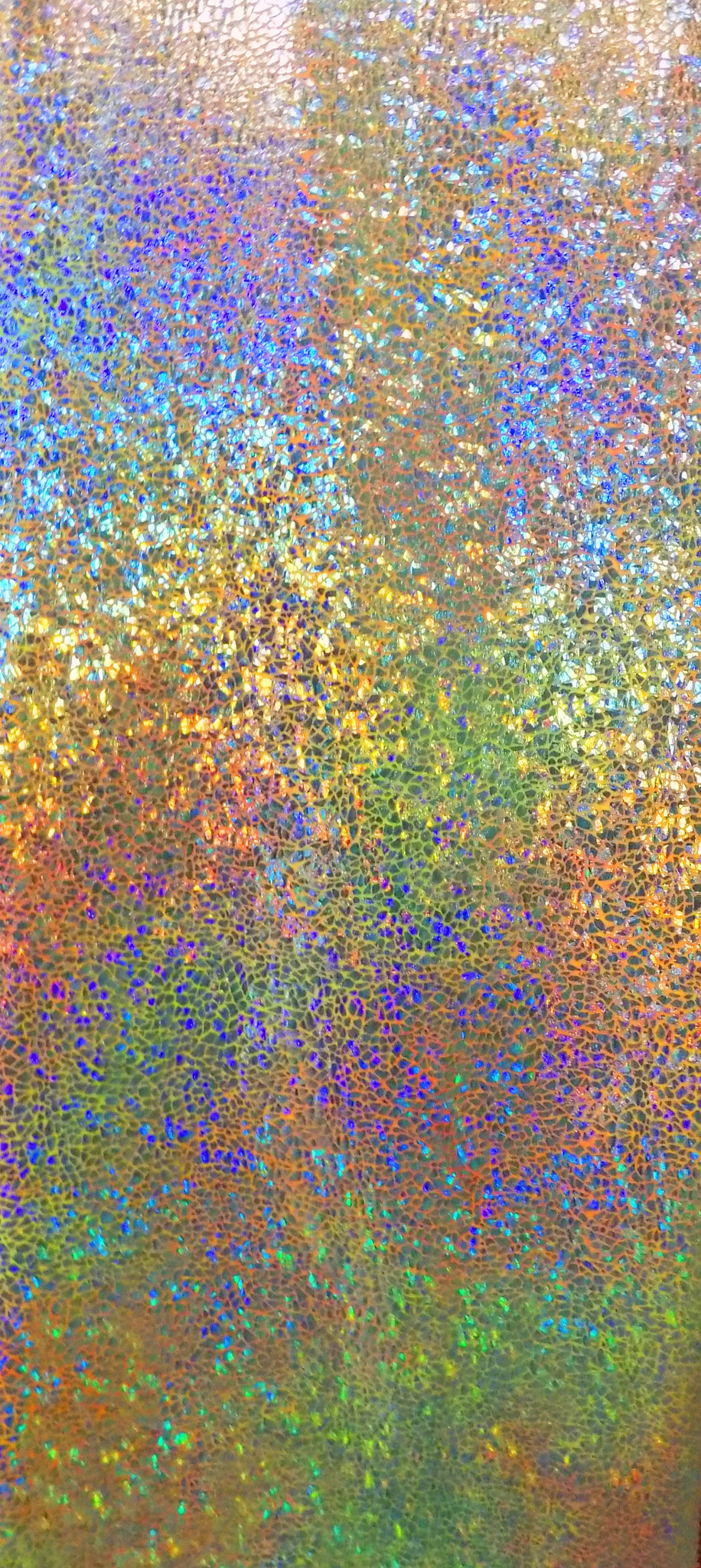 Spandex Holographic Shattered Glass - Neon Yellow and Orange - Samaroo ...