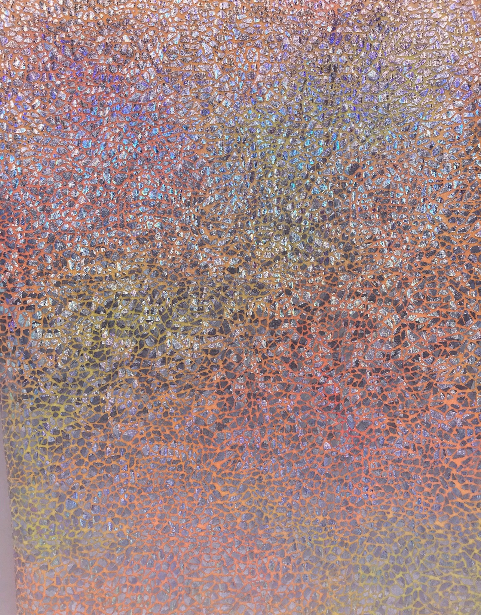 Spandex Holographic Shattered Glass - Neon Yellow and Orange - Samaroo ...