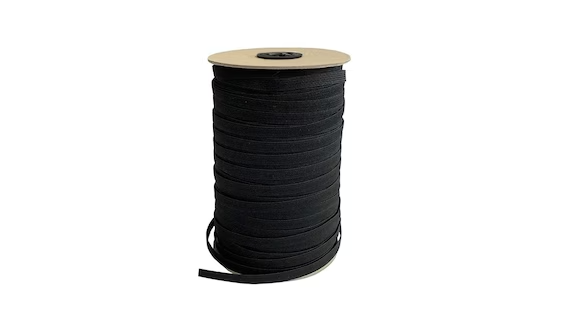 Elastic 3/8 Inch (9.5 mm) 144 Yards/Roll - Black - Samaroo's Limited