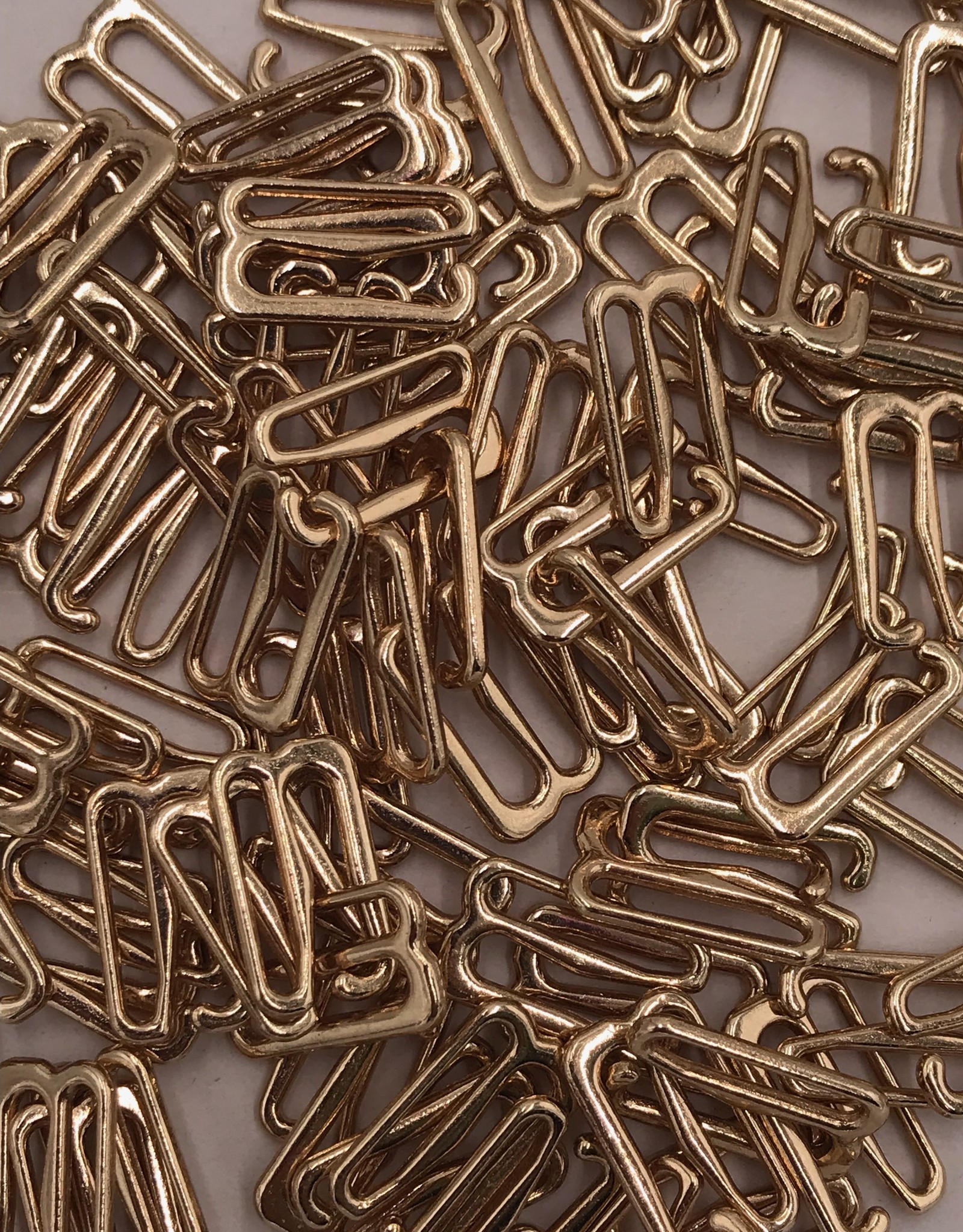 BRA OPEN HOOK (16MM) 5/8 INCH (1500PCS/PACK) - GOLD - Samaroo's Limited