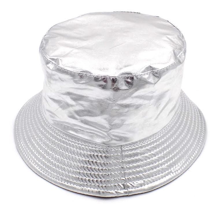 Metallic Bucket Hat - Silver - Samaroo's Limited