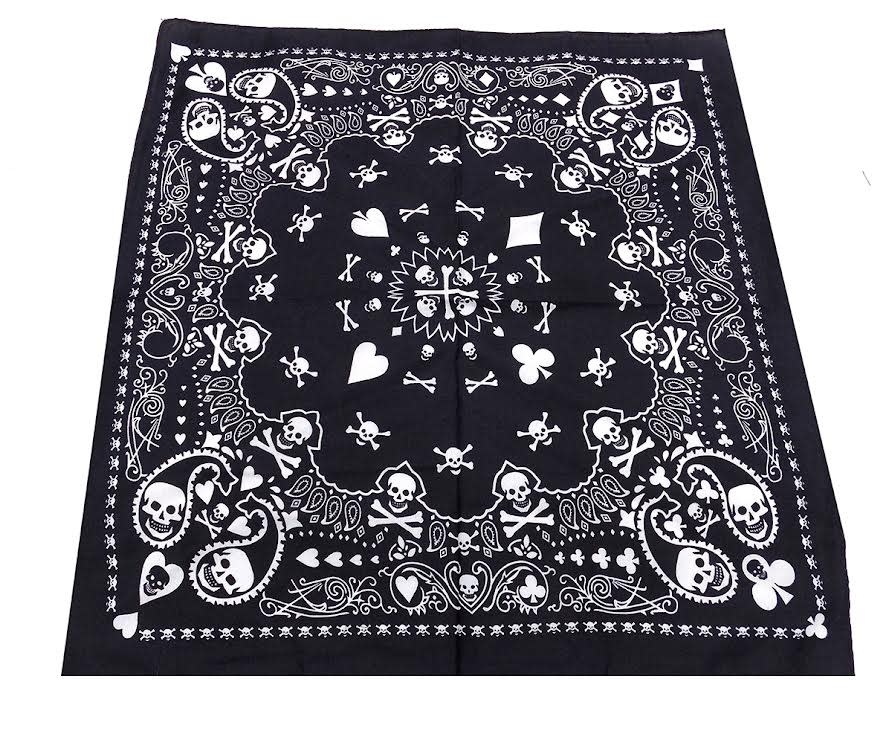 Bandana Patterned Skull with All Fours - Samaroo's Limited