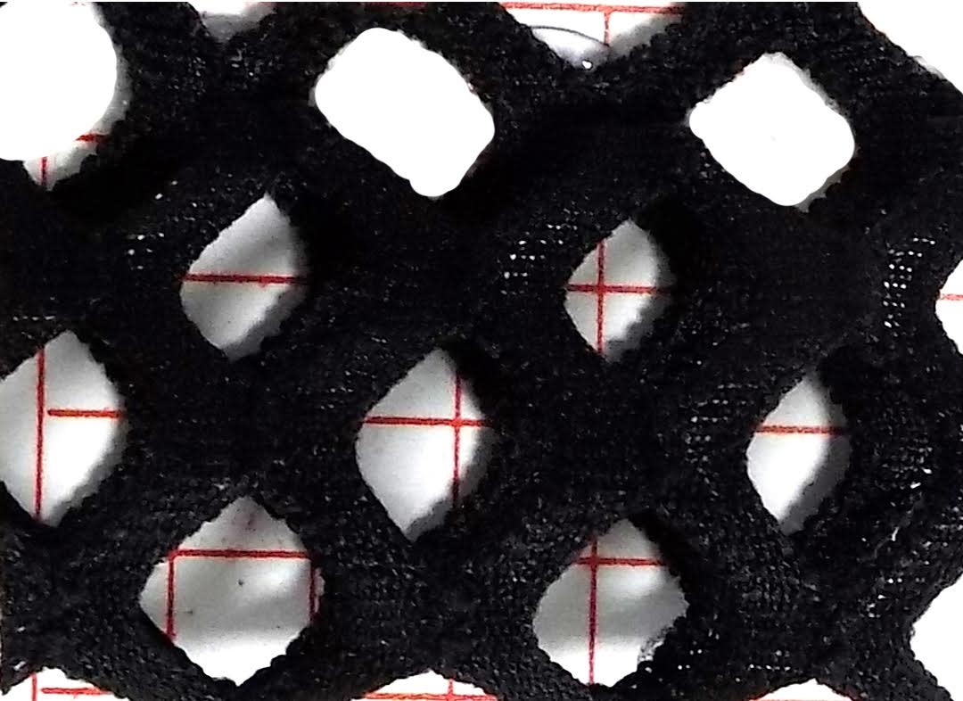 Polyester Spandex 4-Way Mesh - Black - Samaroo's Limited