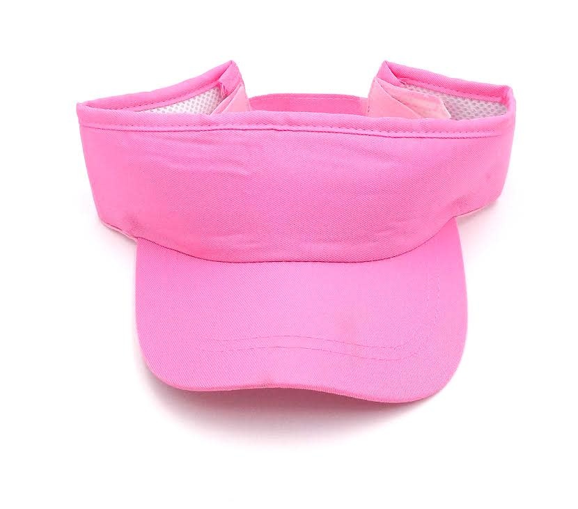 Visor With Velcro Closure - Baby Pink - Samaroo's Limited