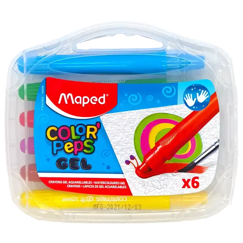 Maped Color'Peps Gel Crayons 6Ct - Samaroo's Limited