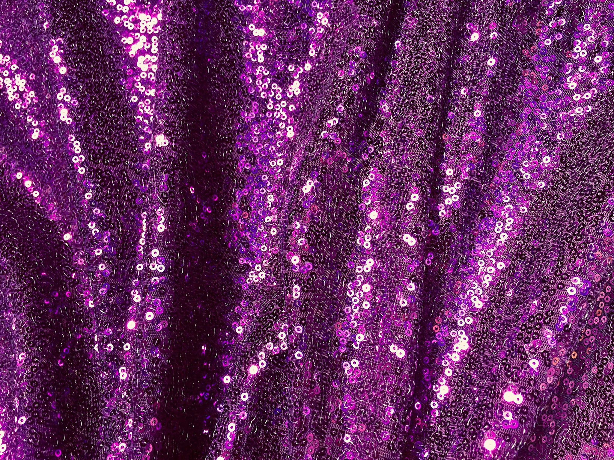Sequin Mesh 3mm 51 Inches - Purple - Samaroo's Limited