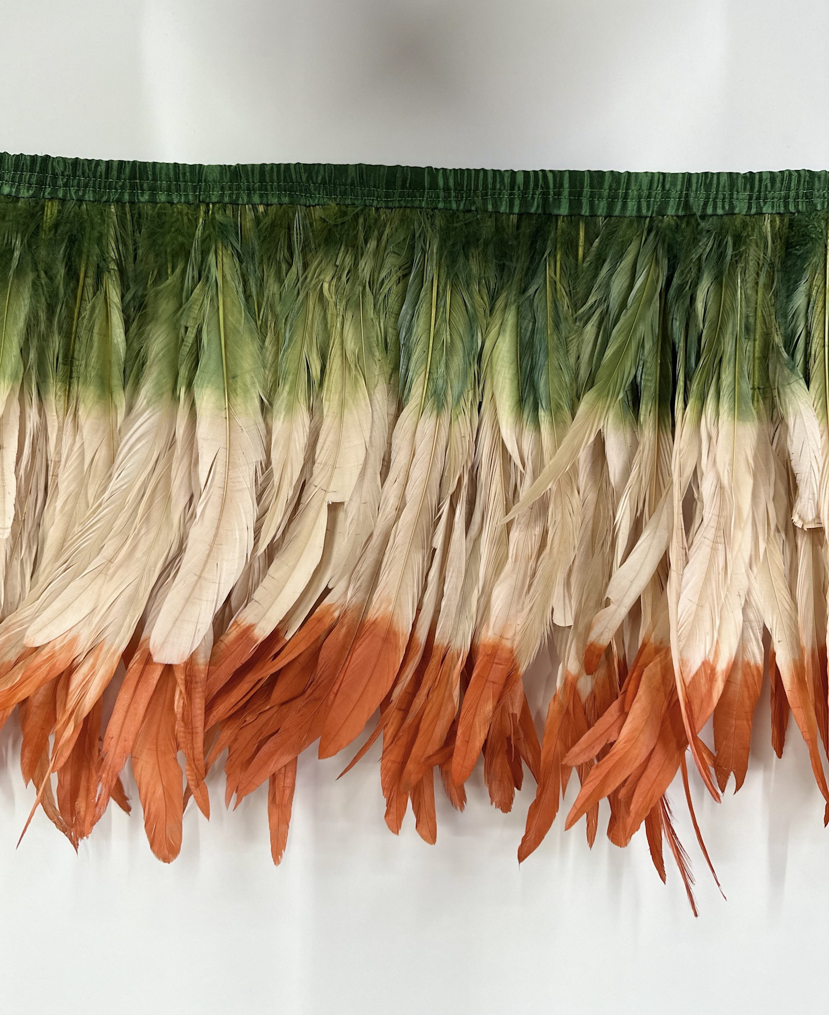 Coque Feathers Value 3 Tone 12 -14 Inches Burnt Orange w/ Sage & Brown ...