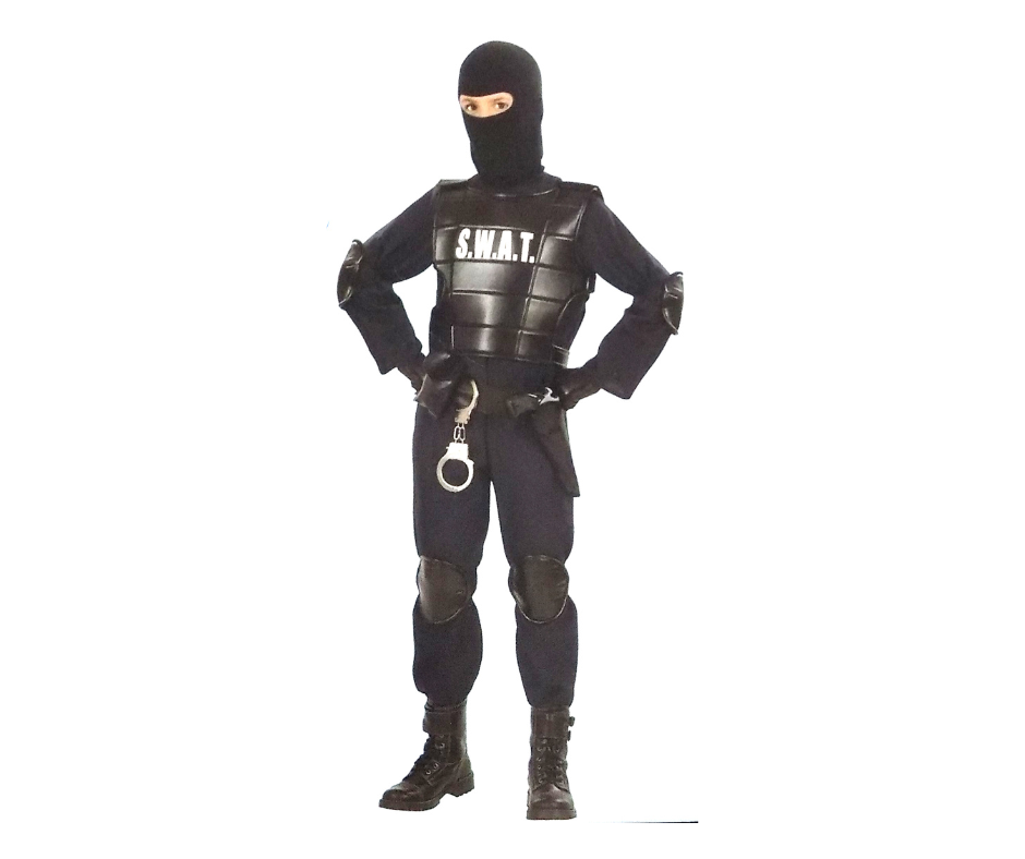 Black Swat Suit Costume - Kids (Large) - Samaroo's Limited