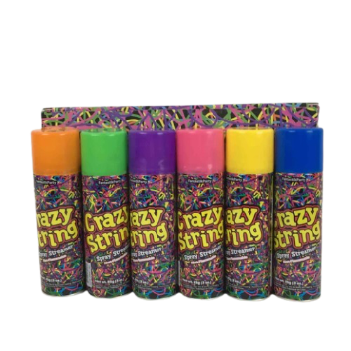 Crazy String Spray 3z Asst. - Samaroo's Limited